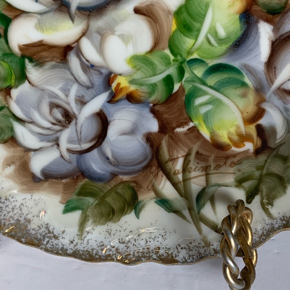 Ucagco | Art | Vintage Ucagco Japan Plate Floral Hand Painted Ceramic ...